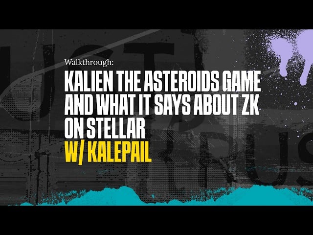 KALIEN the Asteroids game and what it says about ZK on Stellar