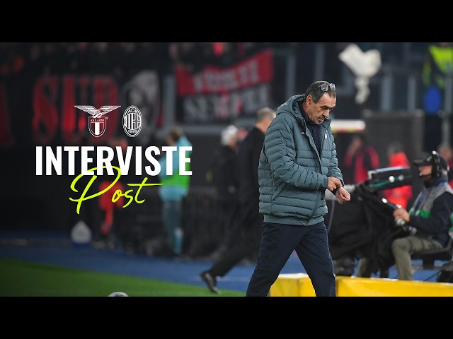 🗣️ LE INTERVISTE A MISTER SARRI, MOTTA E PATRIC | LAZIO-MILAN 1-0