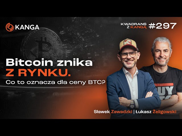 Bitcoin znika z rynku. Co to oznacza dla ceny BTC? | Kwadrans z Kangą #297