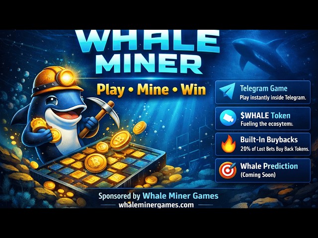 🐋 Whale Miner: The Telegram Crypto Game That Pays Players? ($WHALE Explained)