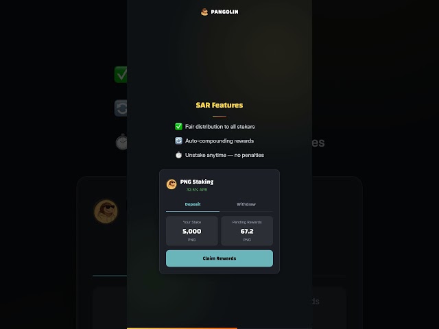 SAR — Pangolin's Fair Reward System #Shorts