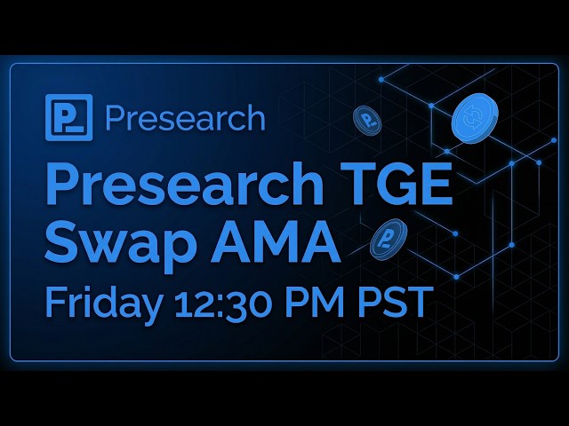 Presearch TGE Swap AMA 📱