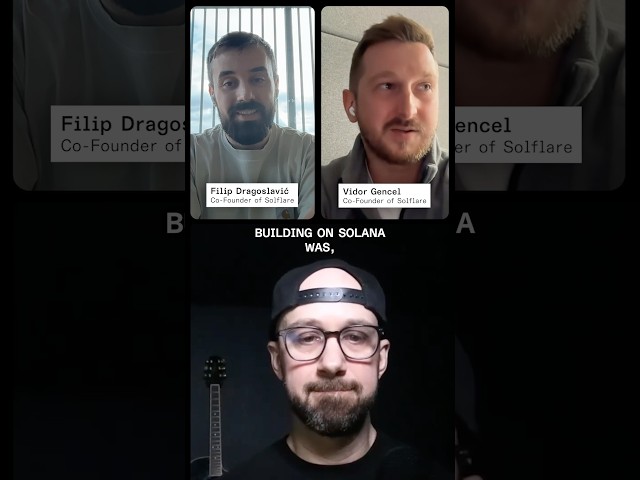 3 Reasons We Built on Solana | Solflare Co-Founders Vidor Gencel and Filip Dragoslavić