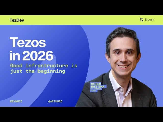 Arthur Breitman: Good infrastructure is just the beginning | TezDev 2026