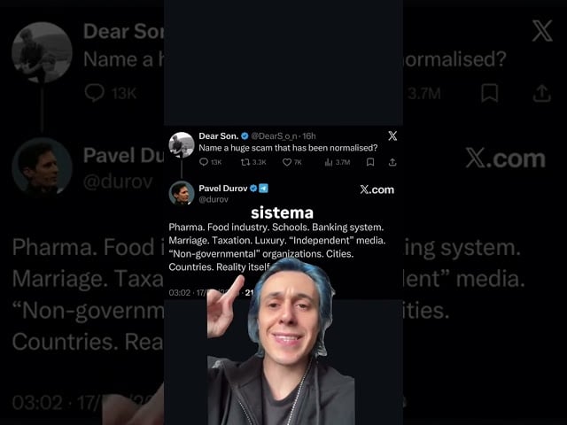 Una grande truffa che è stata normalizzata? La risposta di Pavel Durov Una domanda virale su X