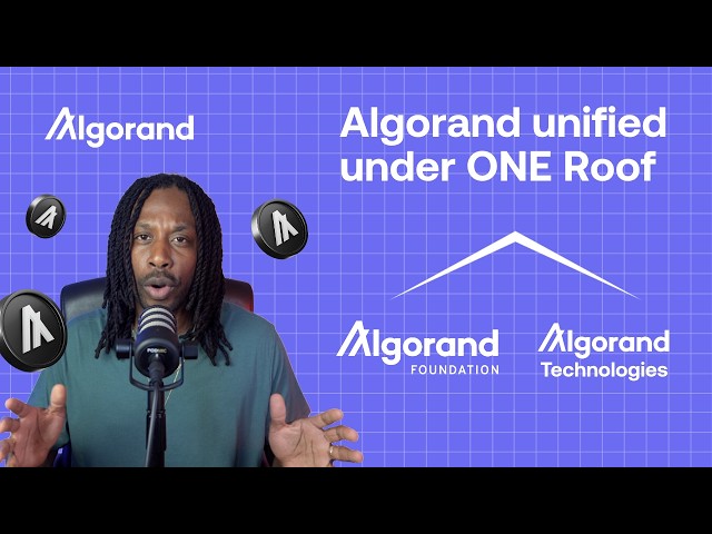 Algorand Foundation & Algorand Technologies are now under one roof