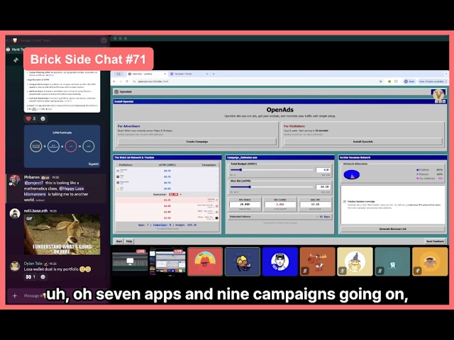 Brick Side Chat #71 | Farcaster Classic & SnapChain | OpenAds Showcase