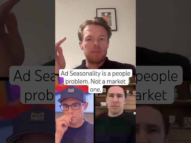 Ad Seasonality is a people problem. Not a market one.📲