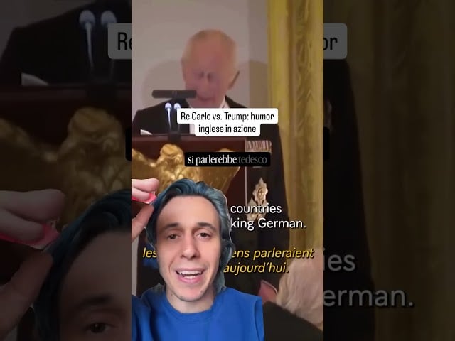 Re Carlo versus Donald Trump: lo humour inglese in azione 😂👑 Re Carlo non si è fatto scappare