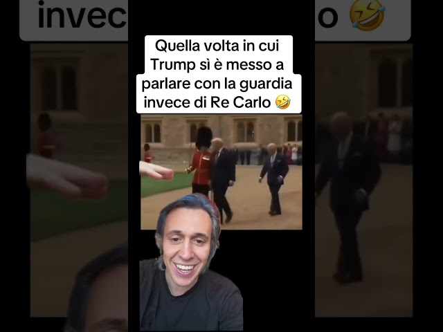 Quella volta in cui Trump si mise a parlare con la guardia invece che con Re Carlo 🤣 Durante una
