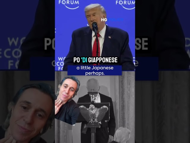 Il Re che gli ricorda la storia A Trump 🤣 La scena è elegante