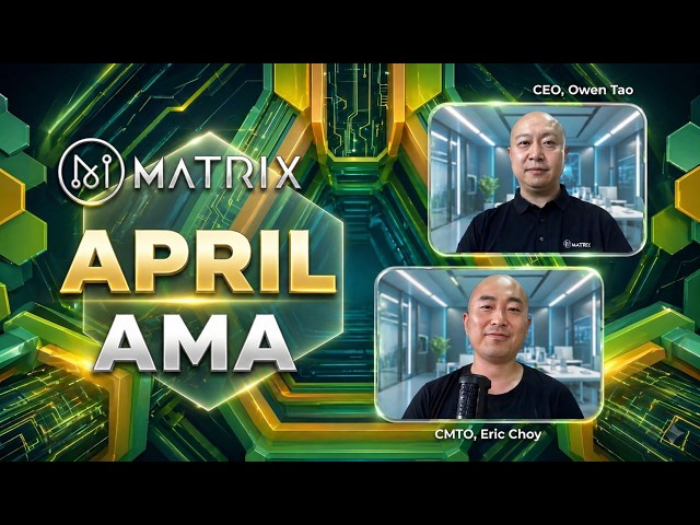 Matrix April AMA 2026: The best data isn’t owned by governments or Big Tech. It’s owned by YOU.
