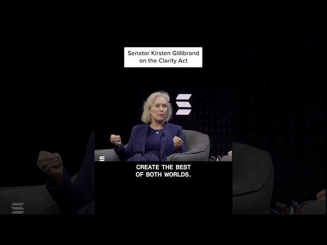 “This framework will create the best of both worlds” — Sen Kirsten Gillibrand on the Clarity Act