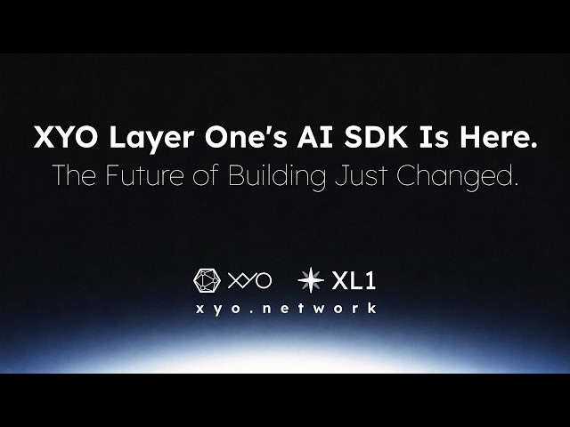 XYO Layer One's AI SDK Is Here. The Future of Building Just Changed.