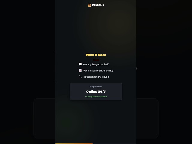 Pango AI — Your DeFi Assistant #Shorts