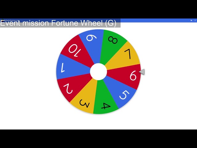 Event mission Fortune Wheel (G)