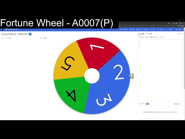 Fortune Wheel - A0007(P)