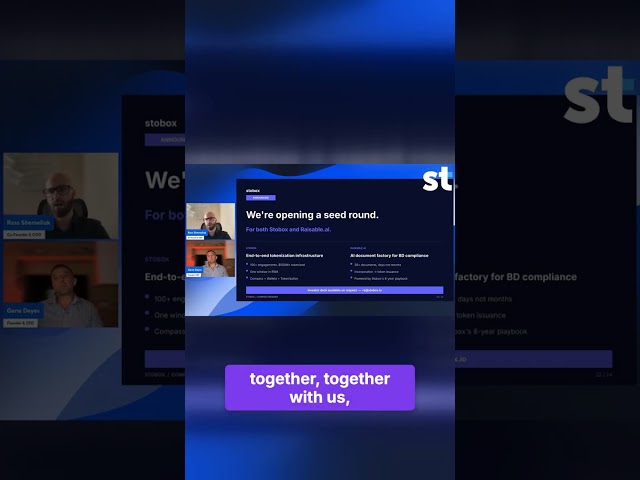 Tokenization: Seed Round Is Open