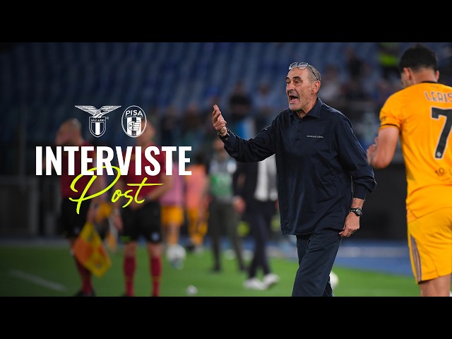 🗣️ LE INTERVISTE A MISTER SARRI, FURLANETTO, PEDRO E PROVSTGAARD | LAZIO-PISA