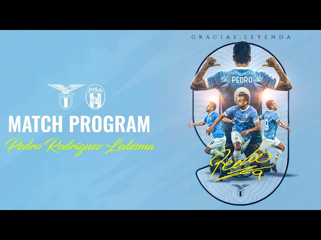 📘 PEDRO AL MATCH PROGRAM DI LAZIO-PISA
