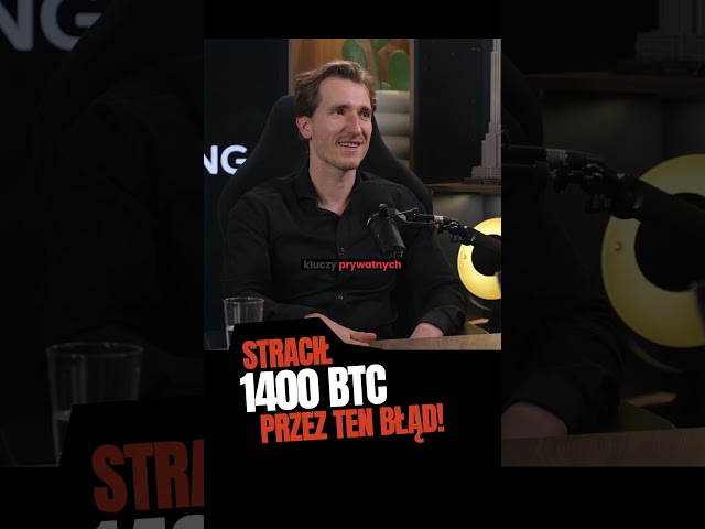 STRACIŁ 1400 BITCOINÓW PRZEZ TEN BŁĄD!