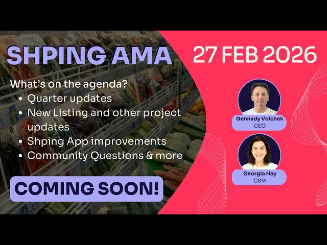 Shping - AMA - 5th  of June 2PM (AEST)