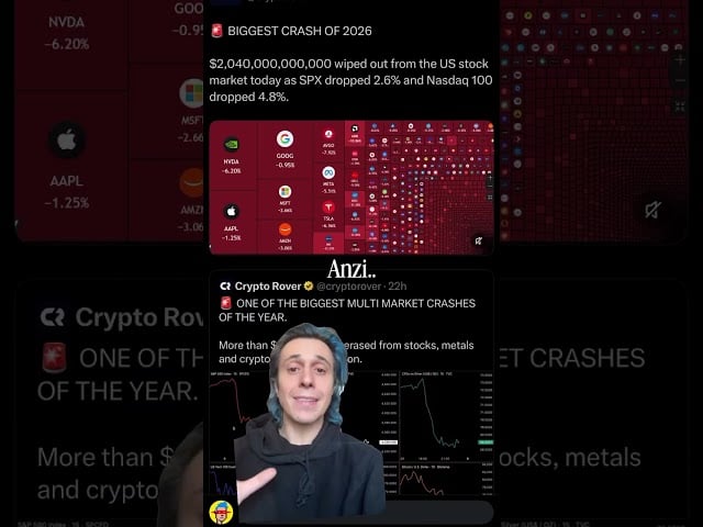 Perché Bitcoin sta crollando? Le 4 teorie dietro il crollo del mercato crypto Bitcoin perde terreno