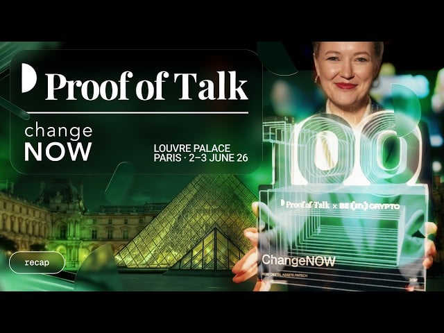 ChangeNOW Live at Proof of Talk x BeInCrypto, Paris | Best Digital Assets Fintech Award