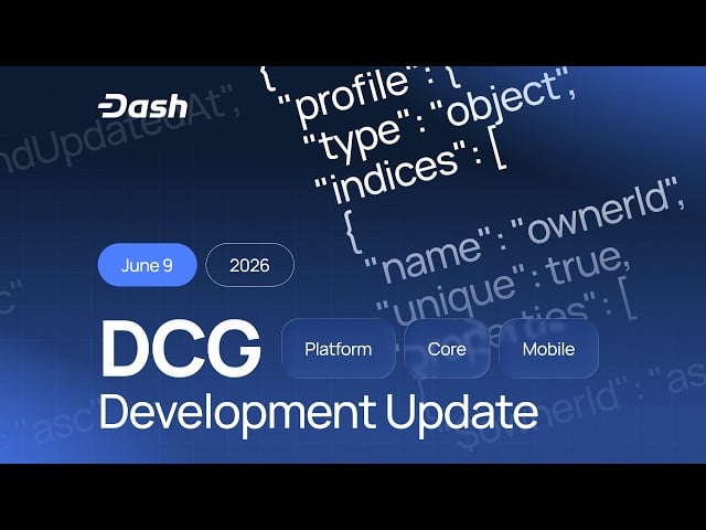 DCG Development Update - 2026 June 9