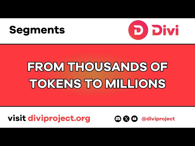 Divi Segments - From Thousands Of Tokens To Millions
