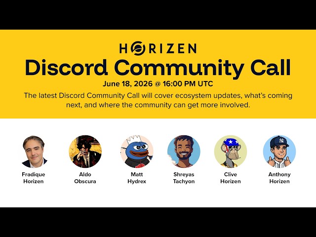 Horizen | Discord Community Call | June 18, 2026