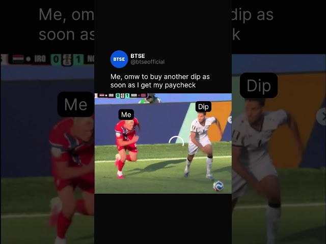 Never miss the dip 🏃🏻