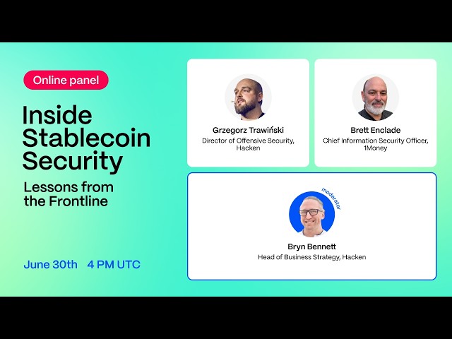 Are Stablecoins Secure? Experts from 1Money and Hacken discuss stablecoin payments security.