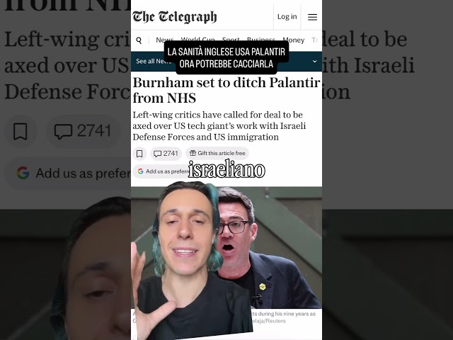Palantir nell’NHS: perché la sanità inglese potrebbe interrompere il contratto da 330 milioni di