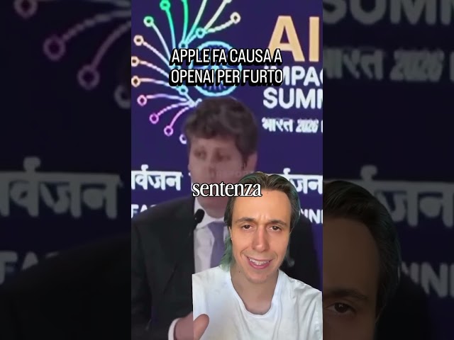 APPLE FA CAUSA A OPENAI PER PRESUNTO FURTO DI SEGRETI COMMERCIALI Apple ha portato OpenAI in