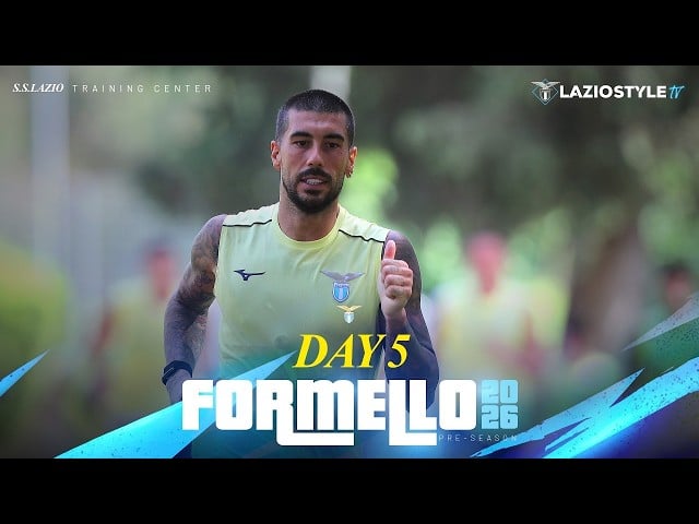IL QUINTO GIORNO DI RITIRO DEI BIANCOCELESTI ⚽️