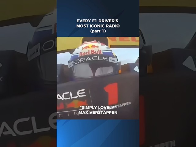 Each F1 Driver's most icoinc radio 🏆Do you agree with this list? Write your  suggestions