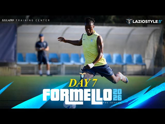 IL SETTIMO GIORNO DI RITIRO DEI BIANCOCELESTI ⚽️