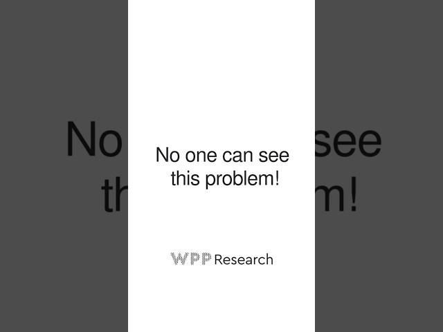🙈 No one can see this problem! 🙈