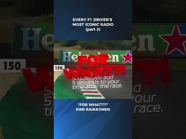 Part 2 of each F1 driver's most iconic radio moment 🏆