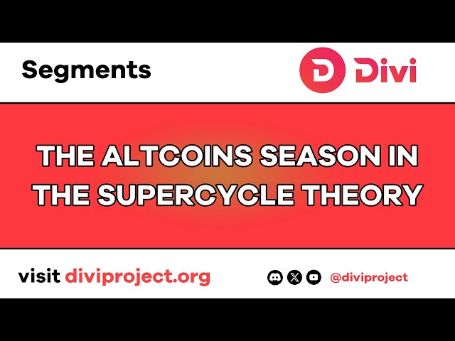 Divi Segments - The Altcoins Season In The Supercycle Theory