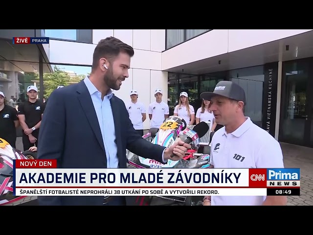 Buggyra Academy spojuje síly s týmem Citarusus. Záznam živého vstupu na CNN Prima News.
