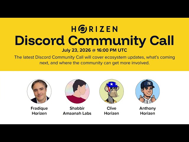 Horizen | Discord Community Call | July 23, 2026