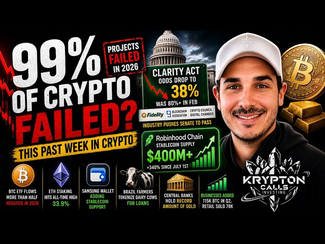 99% of Crypto Projects FAILED? | CLARITY Act Drama, Robinhood Chain Explodes & Ethereum Surges
