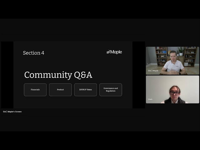 Maple Q2 Ecosystem Update Call