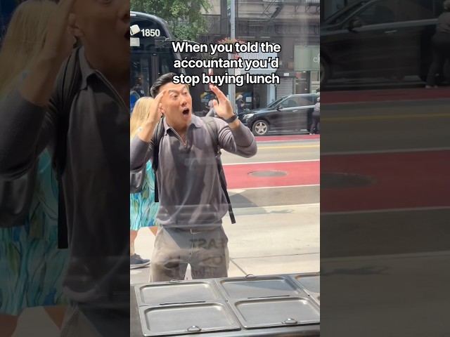 Buying lunch for the 5th day in a row