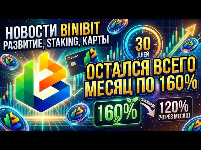 BiniBit - ПЛАВНОЕ РАЗВИТИЕ | Staking | Карты | Токен BINI