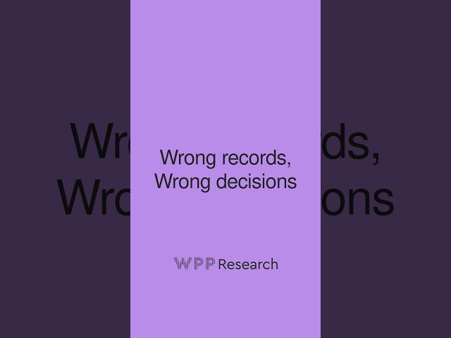 ❌ When the record is wrong, the agent is wrong