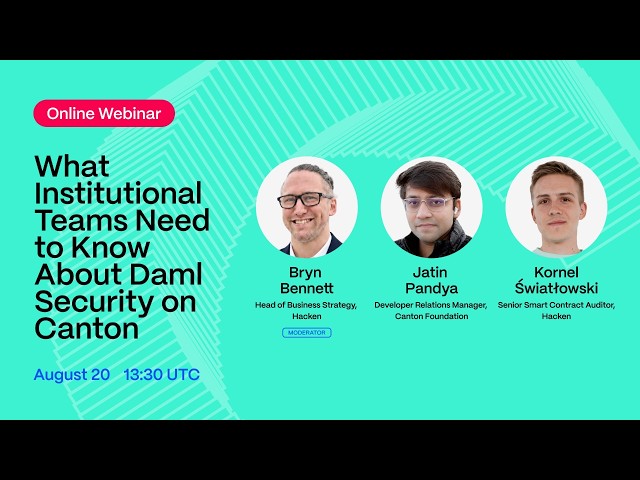 Canton & Daml Security: CIP-56 vs ERC-20 & EVM Migration Risks | Live Session