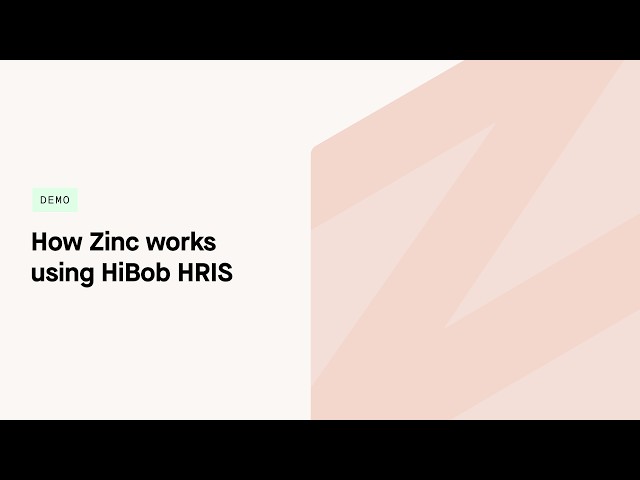 How to use the Zinc x HiBob (HRIS) integration